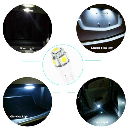 Car Interior Bulbs 20Pcs White Combo LED Map Dome Door Trunk License ...