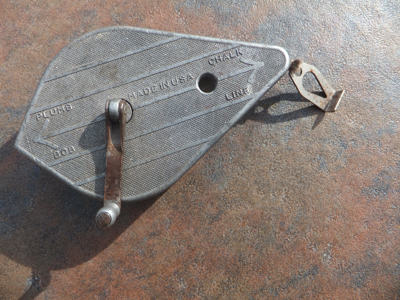 Vintage Aluminum Plumb Bob Chalk Line Tool - Strait-Line Products | eBay