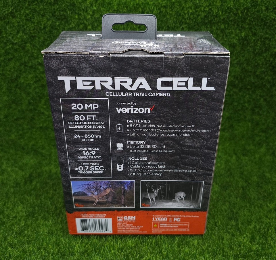 Wildgame Innovations Terra Wireless Verizon Cellular Trail Camera - WGI ...