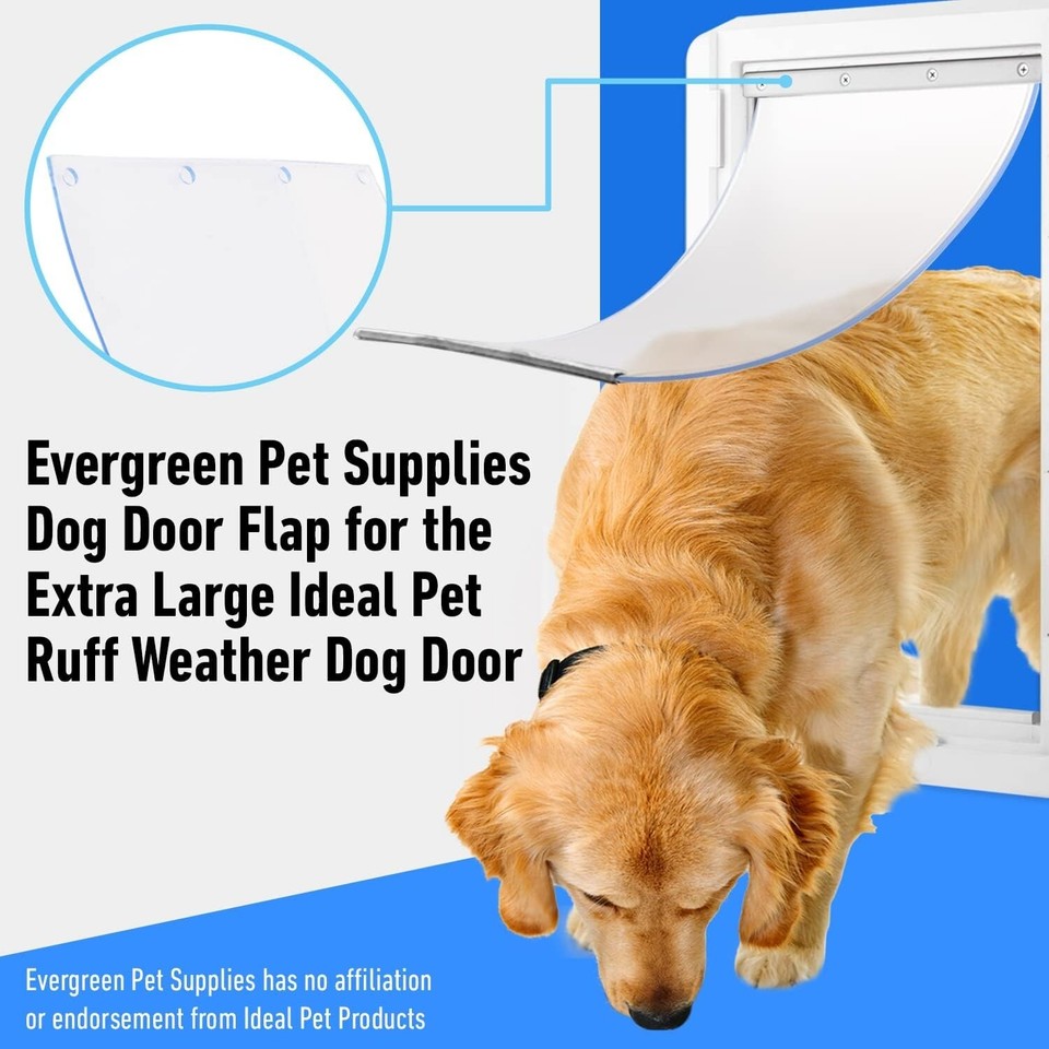 Replacement Dog Door Flap Ruff Weather Pet Cat Metal Extra Large Doors ...