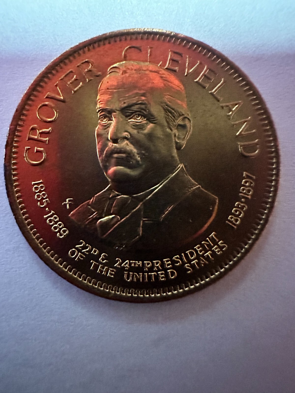 Grover Cleveland President Hall of Fame Commemorative Coin Medal Token ...