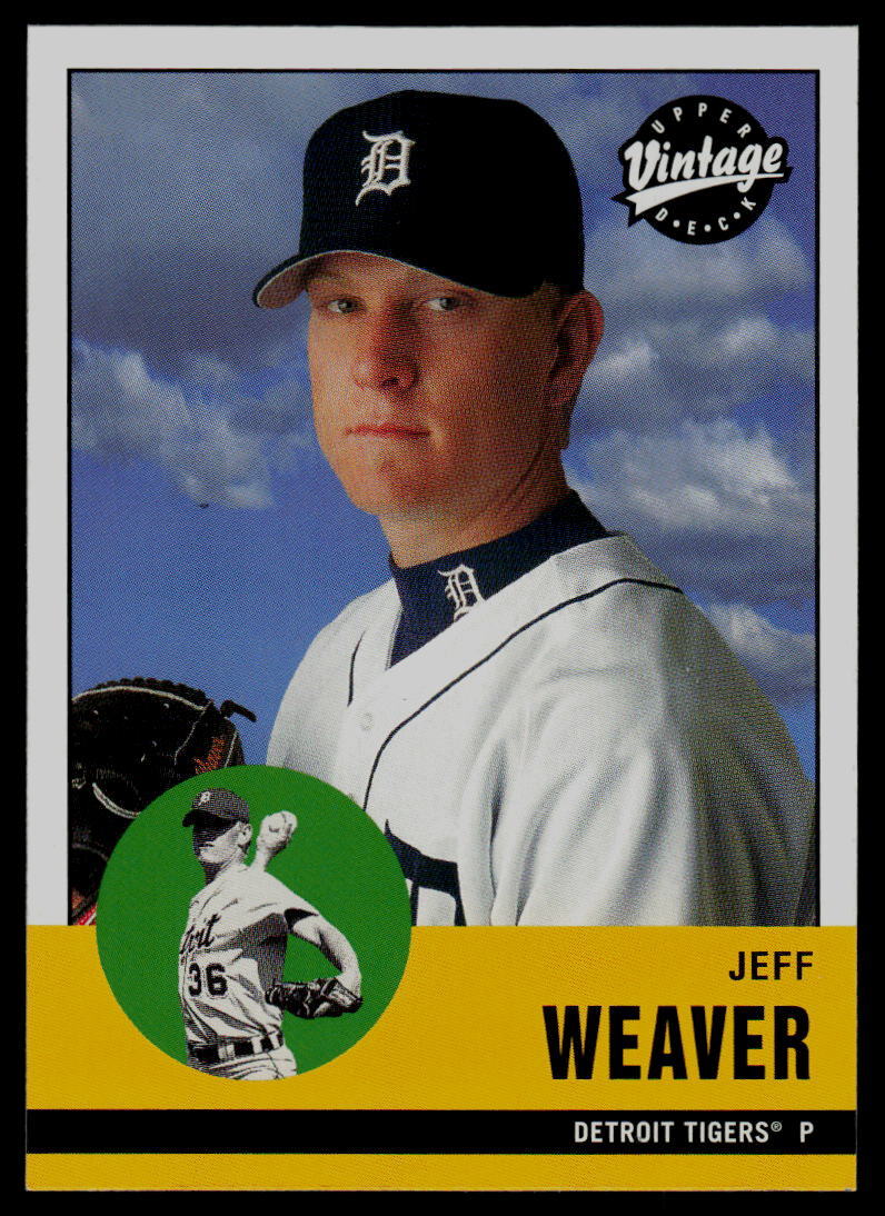 2001 Upper Deck Vintage #120 Jeff Weaver Detroit Tigers | eBay