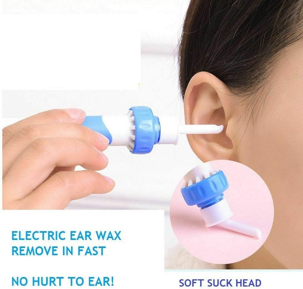 Gentle Cordless Ear Cleaner Safe Electric Vacuum Cleaner Ear Wax ...