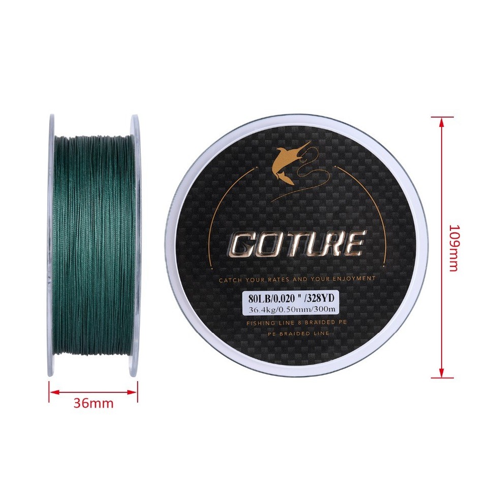 300M Braided Fishing Line 8 Strands Multifilament PE Line Fishing Cord ...