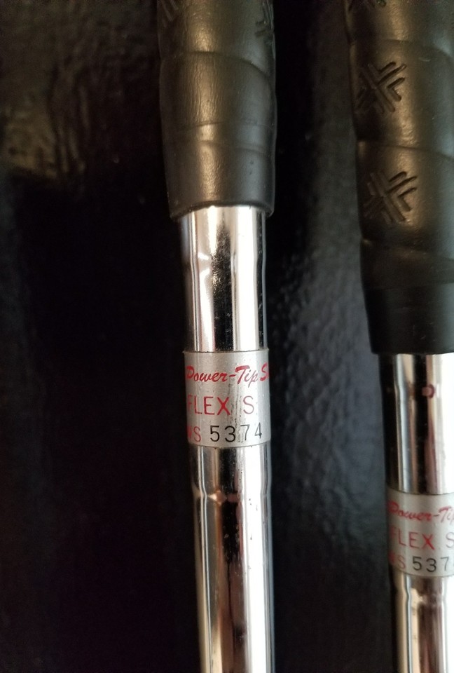 John Riley Golf Co. Vintage Set of RH Woods 1,3,5 Power Tip Steel Shaft ...