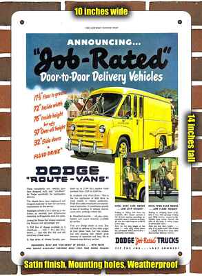 Metal Sign - 1949 Dodge Route-Van- 10x14 inches | eBay