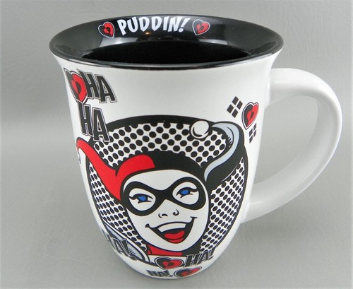 DC Comics Licensed Harley Quinn Puddin! Ha! Ha!16oz Large Ceramic ...
