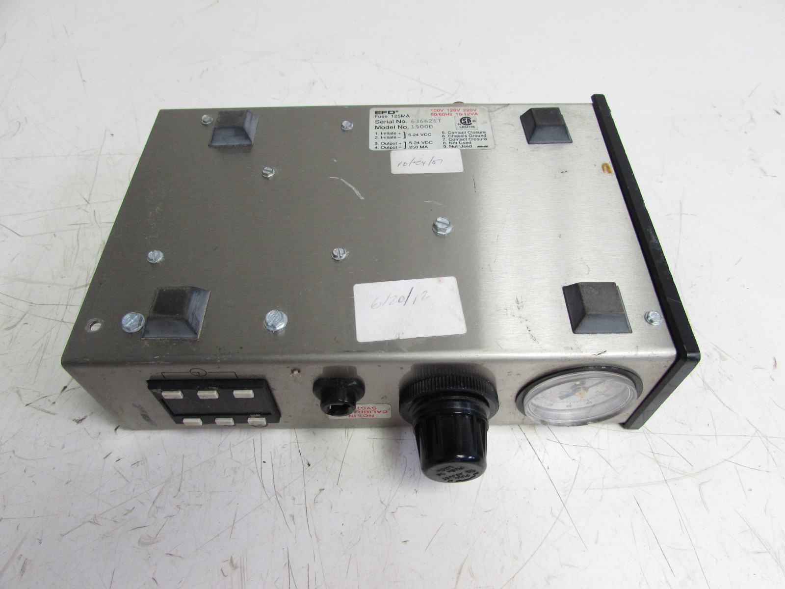 EFD 1500D LIQUID DISPENSER 100/120/220V 50/60HZ 10/12VA 5-24VDC ***GOOD ...