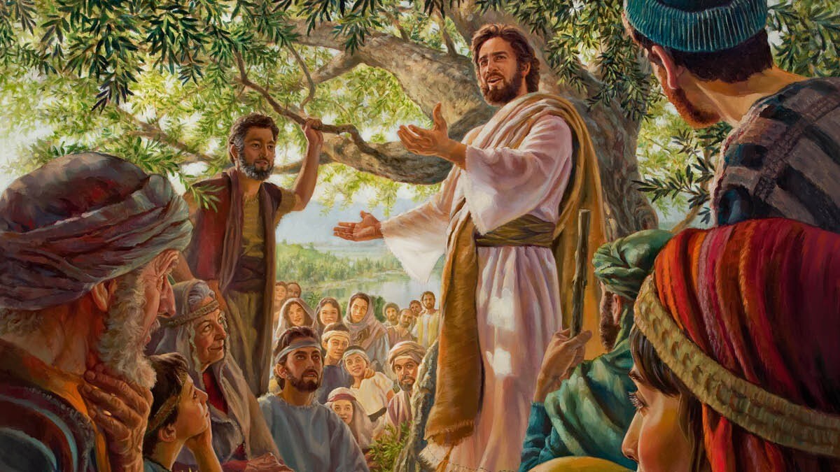Jesus Teaching The Crowds