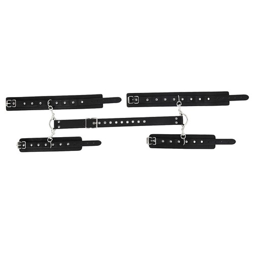 PU Leather Binding Back Handcuffs Restraint Arms Wrist Cuffs Belt Game ...