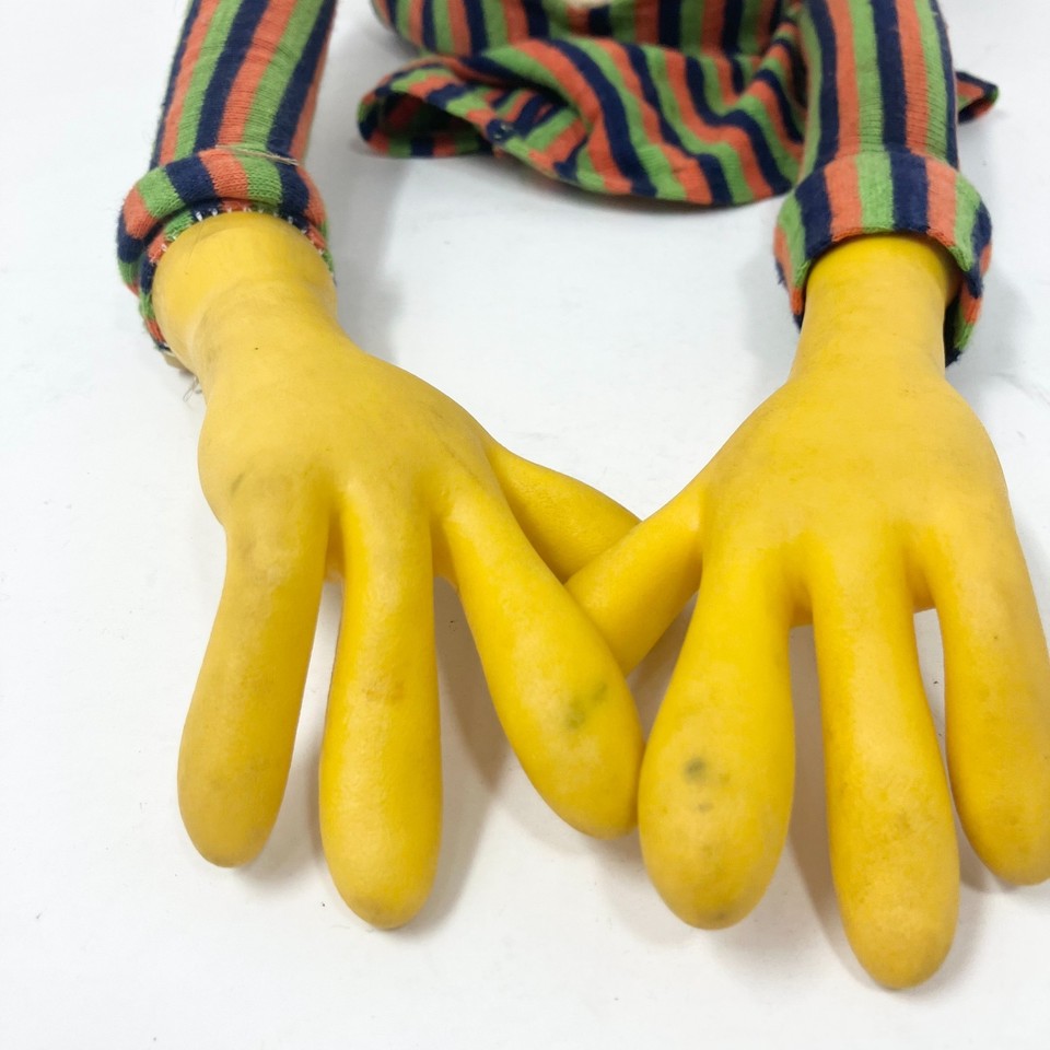 Vintage 1970’s Sesame Street Bert Hand Puppet Muppets Hard Plastic Head ...