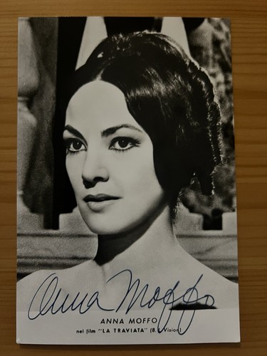Anna Moffo - Original signierte Autogrammkarte - Oper Sängerin ...