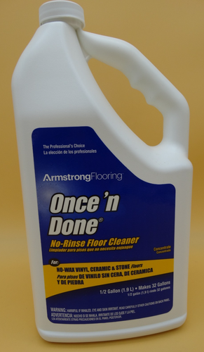 Armstrong Flooring Once 'N Done No Rinse Floor Cleaner 64 oz, Makes 32 ...