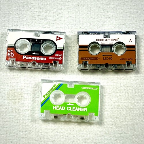 Lot of 3 Panasonic Codaphone MC60 Microcassette Tapes Including Head ...
