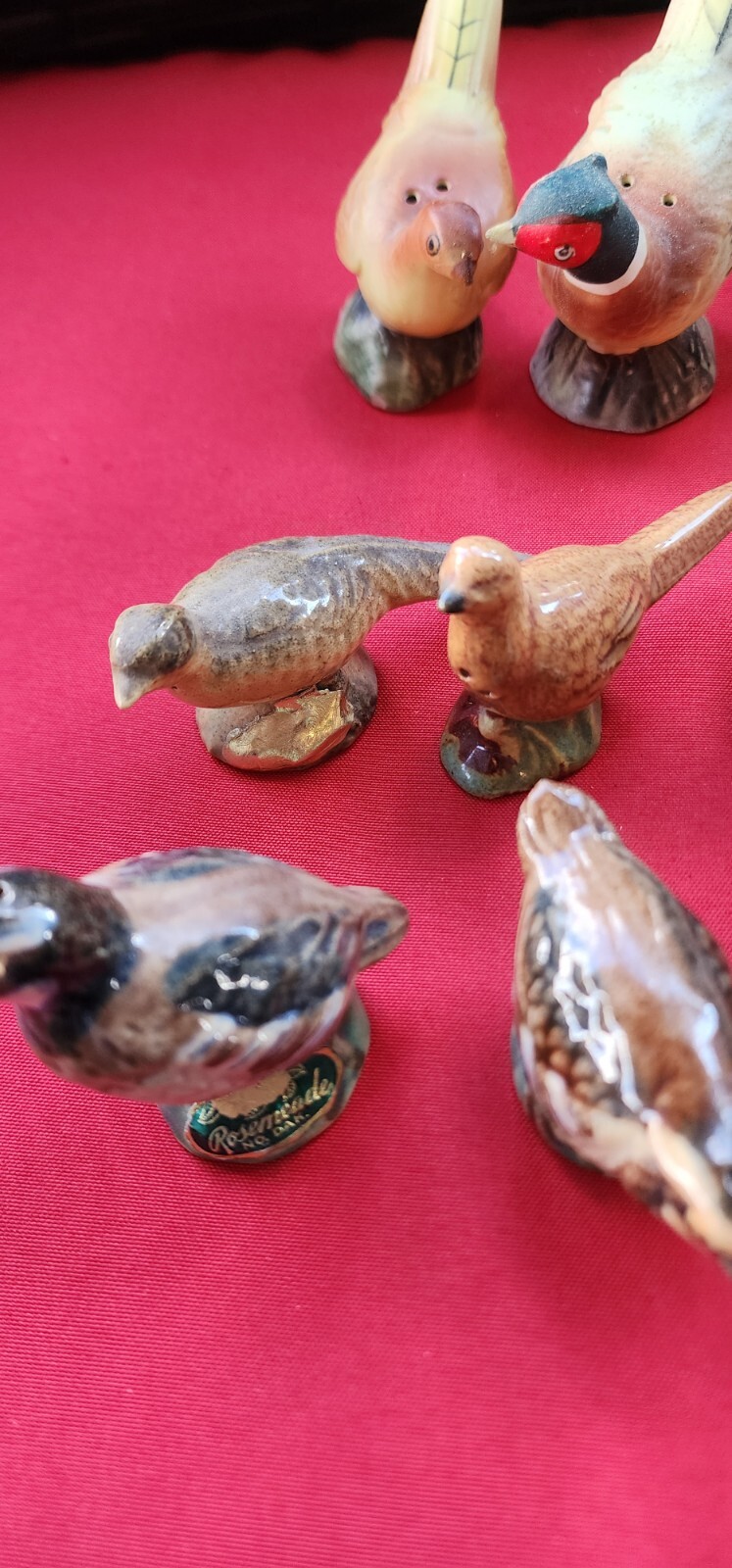 Vtg Lot of 7 ROSEMEADE Birds SALT & PEPPER SHAKERS Robin Chickadee Pre Owned P1 | eBay