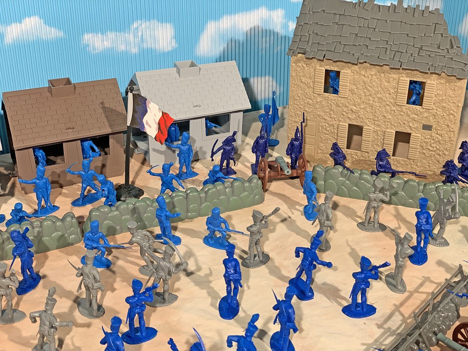 Napoleonic Battle of Waterloo Playset #3 - Prussians Arrive 54mm Toy ...