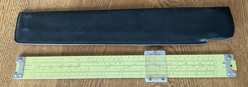 Vintage Pickett Slide Rule Model N902-ES Simplex Trig w Leather Case | eBay