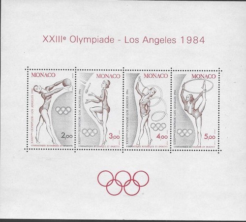 1984 Monaco jeux olympiques Feuillet N°27 neuf ** | eBay