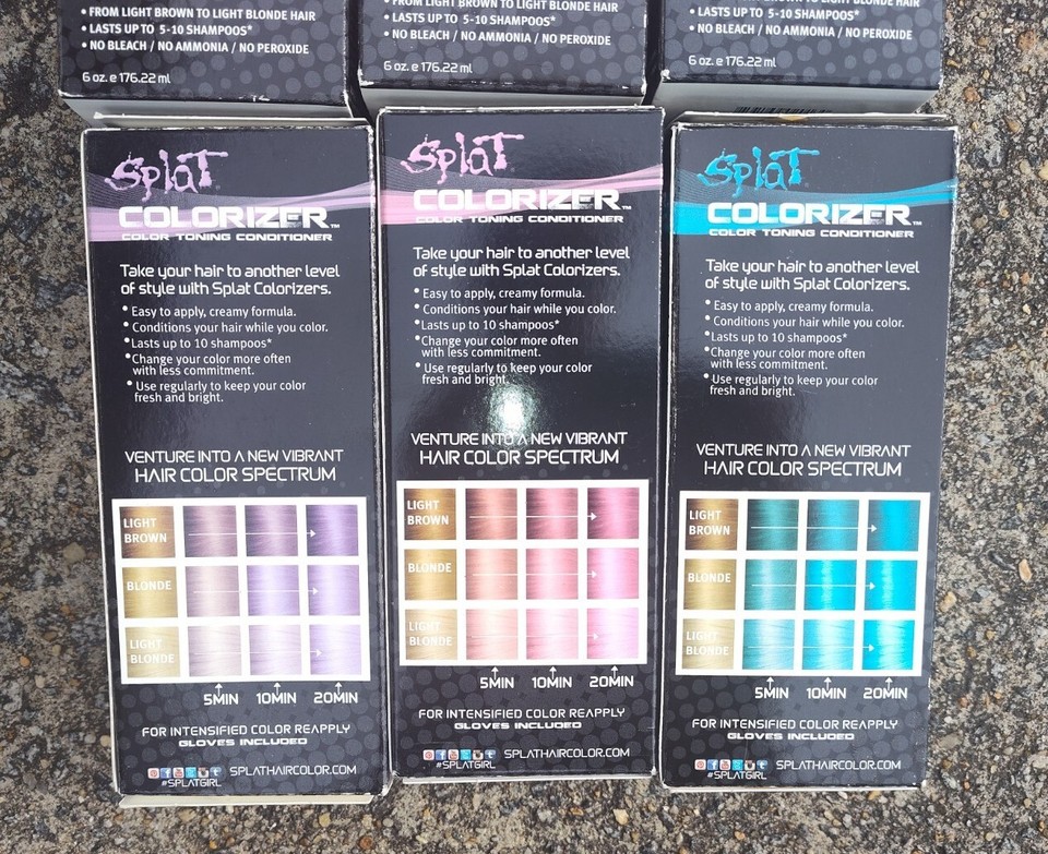 Splat Colorizer Pink Blue Violet Temporary Hair Color Toning ...
