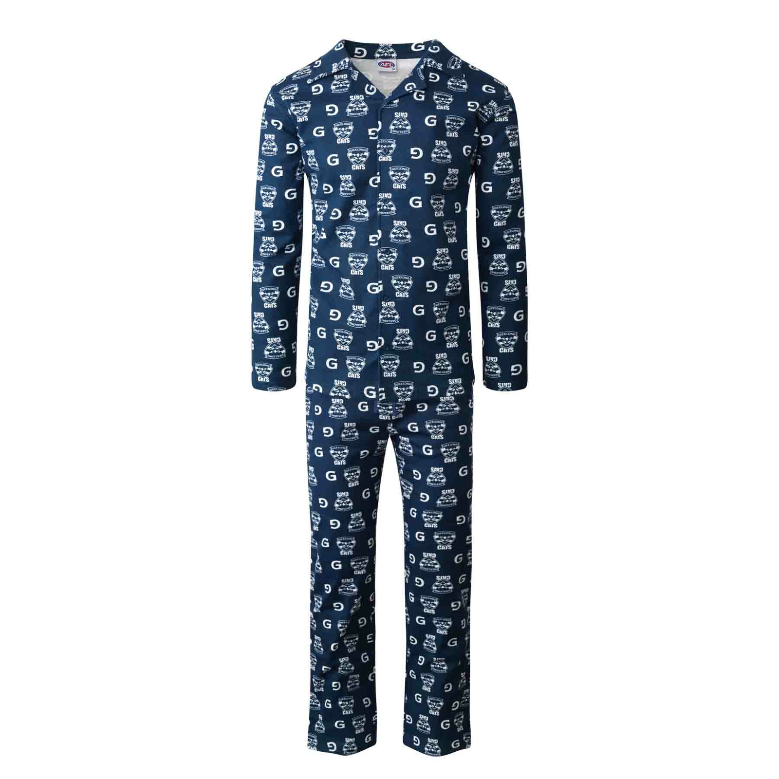 Team Official AFL Mens Adults Flannelette Pyjamas Cotton PJ Set ...