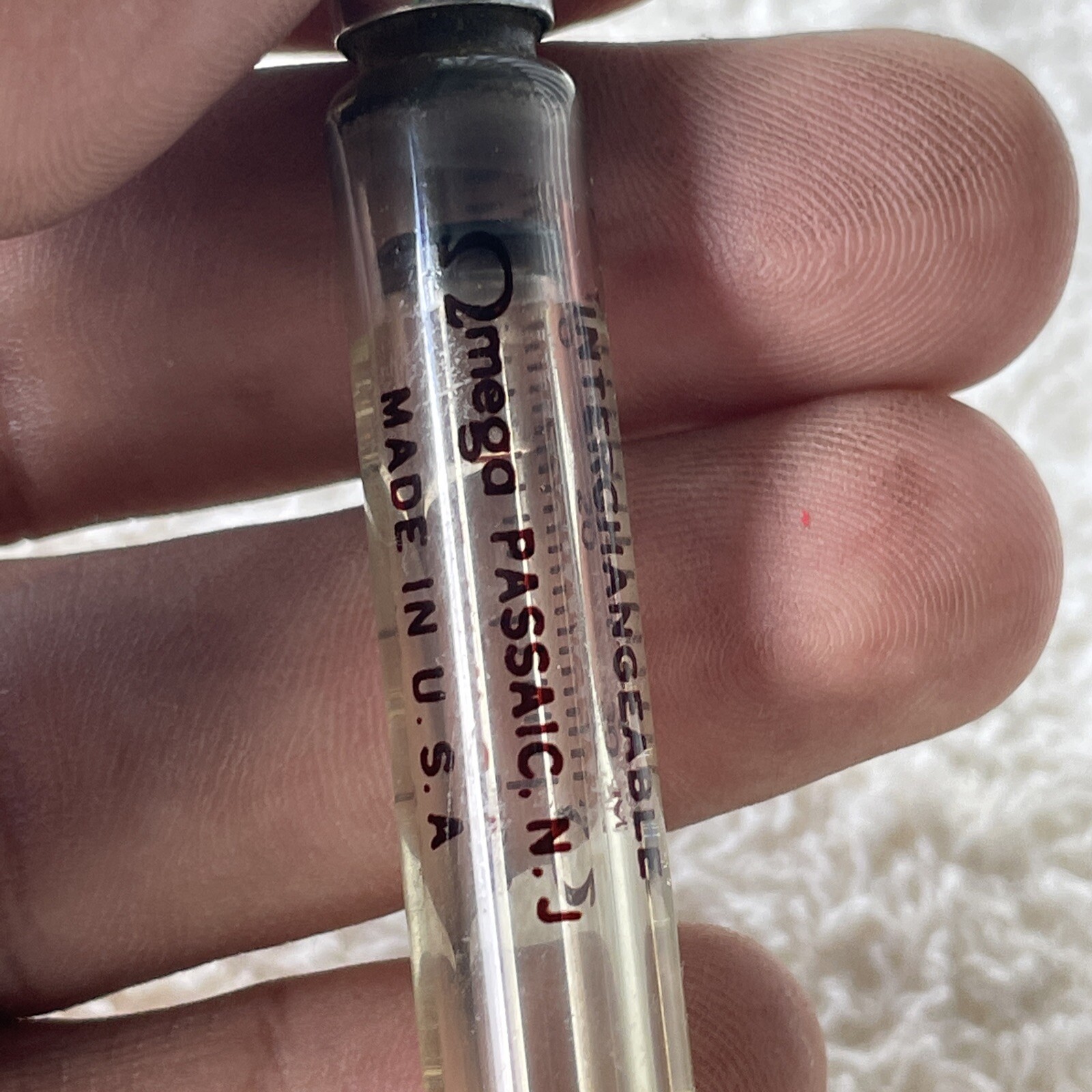 Vintage Omega glass medical veterinary syringe Passaic NJ (p) | eBay