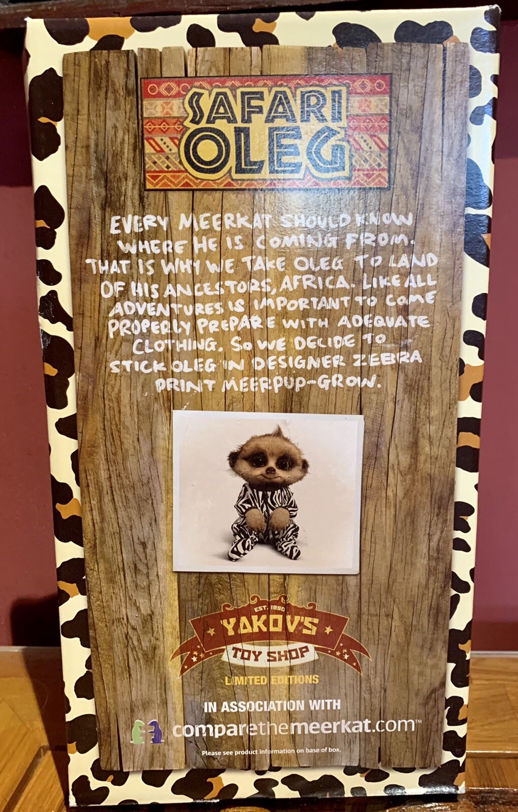 Meerkat Safari Oleg Compare The Market Soft Toy | eBay