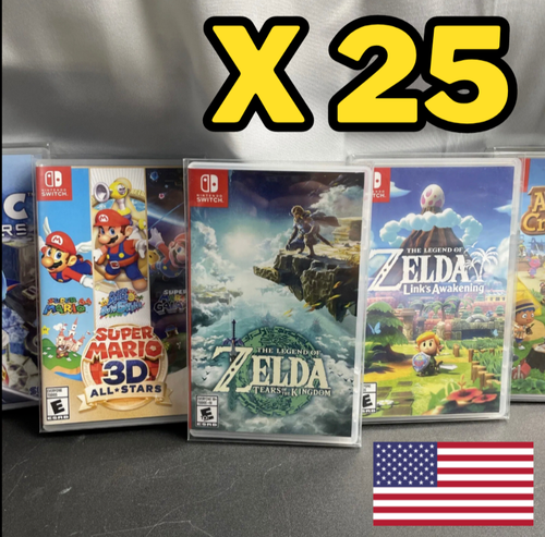 25X Box Protectors For Nintendo Switch Games Ships Fast From USA! Clear ...