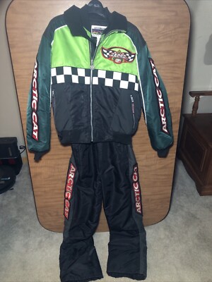 Vintage Arctic Cat Racing Jacket & Bibs Size Medium AMAZING CONDITION ...
