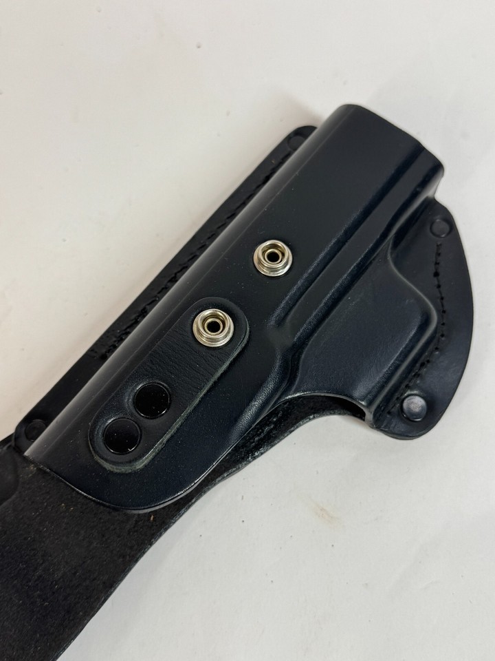 German Police Issue Black H&K P7 Dropdown Belt OWB Snap Leather Holster ...