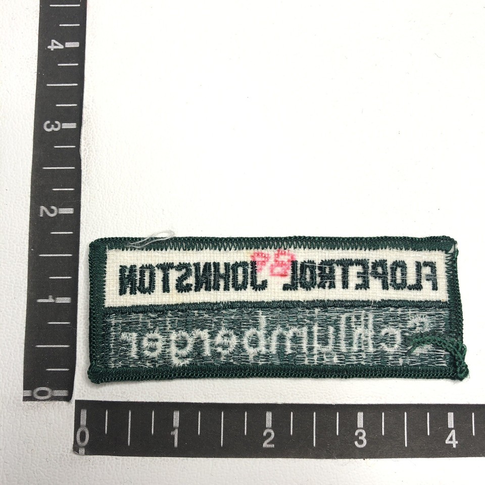 SCHLUMBERGER Advertising Patch Flopetrol Johnston 99A5 | eBay