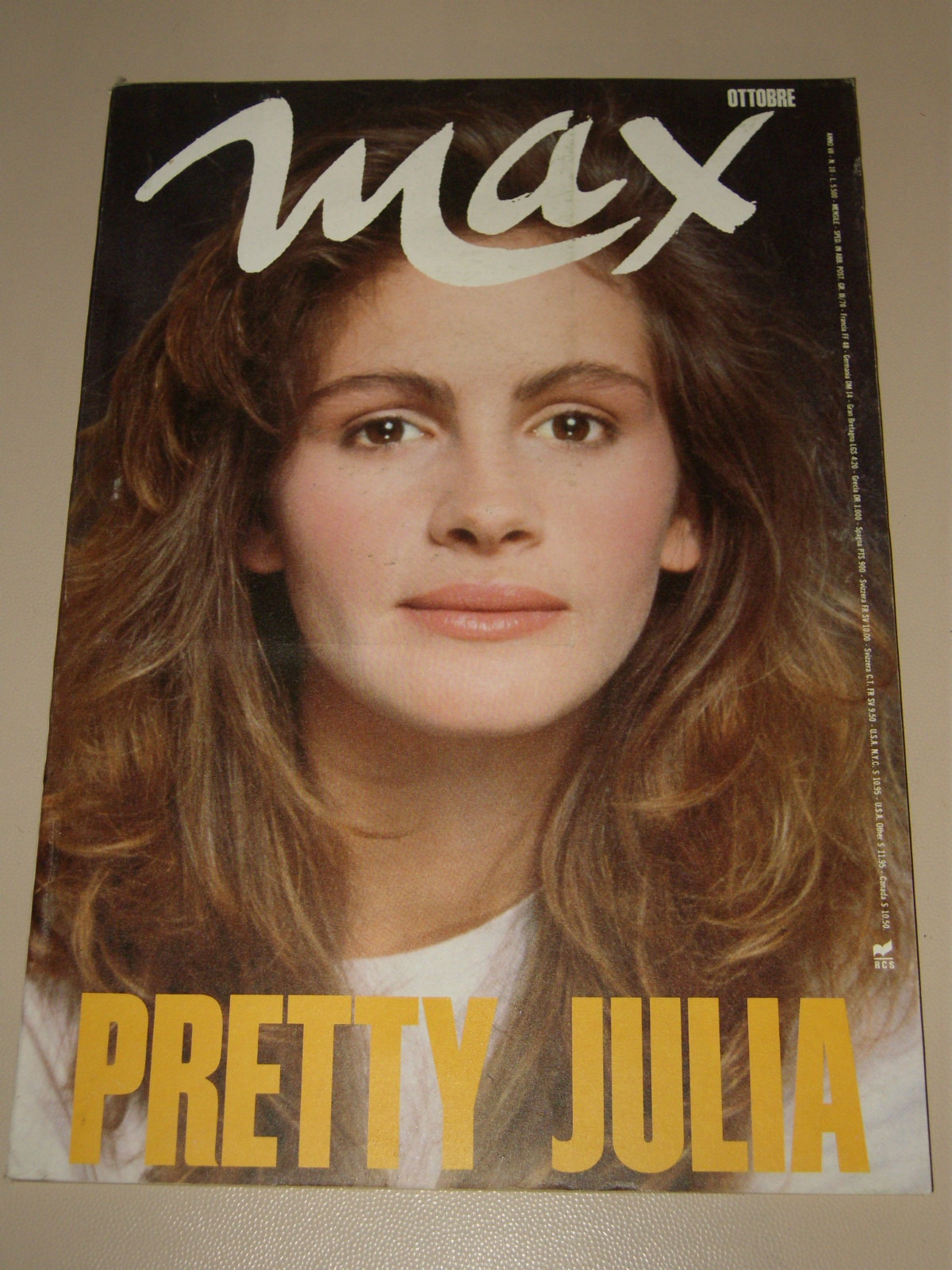 JULIA ROBERTS=PATSY KENSIT=ELLEN BARKIN=GEENA DAVIS=MAGAZINE MAX ITALY ...