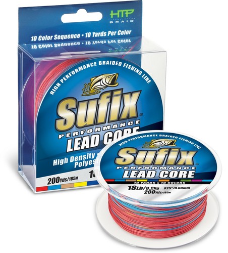 Sufix 668 Performance Lead Core 18 27 36 Lb NIP 200Yd Metered Line 10 ...