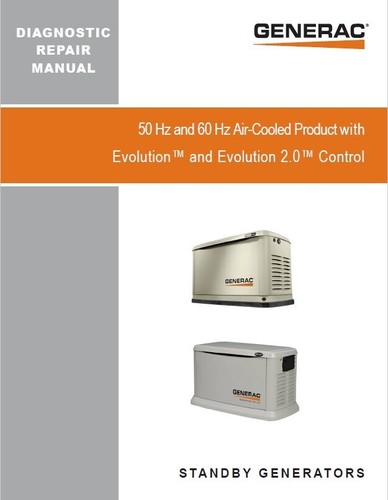 Generac Diagnostic Repair Manual Air-Cooled Evolution 1.0/2.0/WiFi | eBay