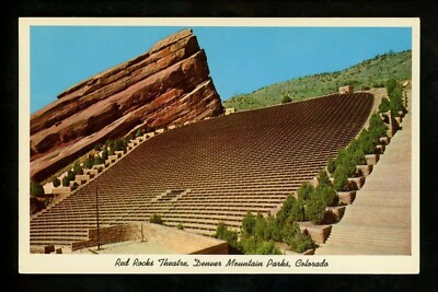 Theater Postcard Denver Mountain Parks CO Red Rocks Theater ...