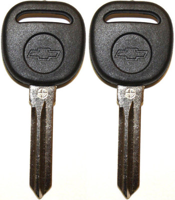 2 NEW UNCUT CHEVROLET TRANSPONDER CHIPPED LOGO IGNITION/DOORS KEY ...