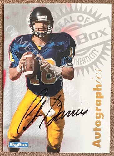 Pat Barnes 1997 SkyBox Premium Autographics #7 Autograph Kansas City ...