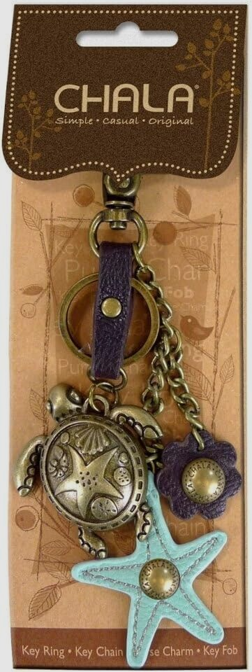 CHALA METAL CHARMING TURTLE KEY RING KEY CHAIN PURSE CHARM KEY FOB New ...