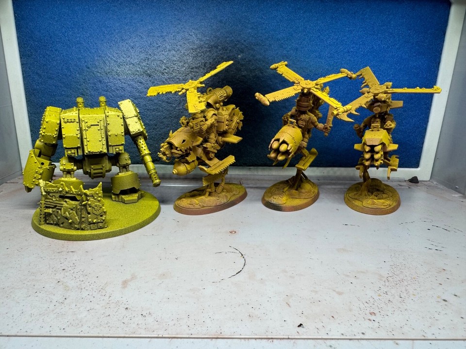 Ork Army 40K Yellow based (3x models have melted parts) - Warhammer 40K ...