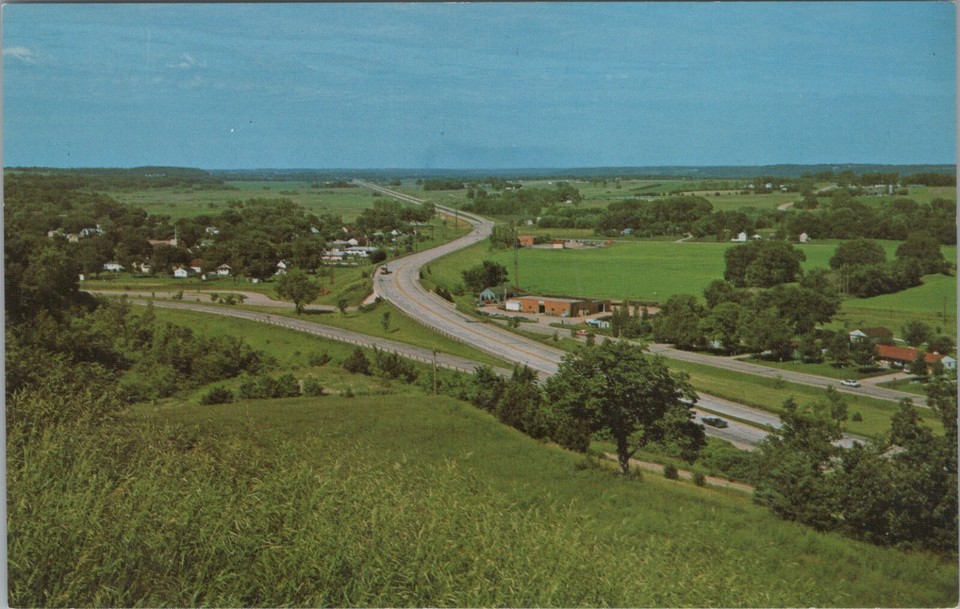 Minnesota Highway Scene Near Minneapolis Country Side Chrome Vintage ...