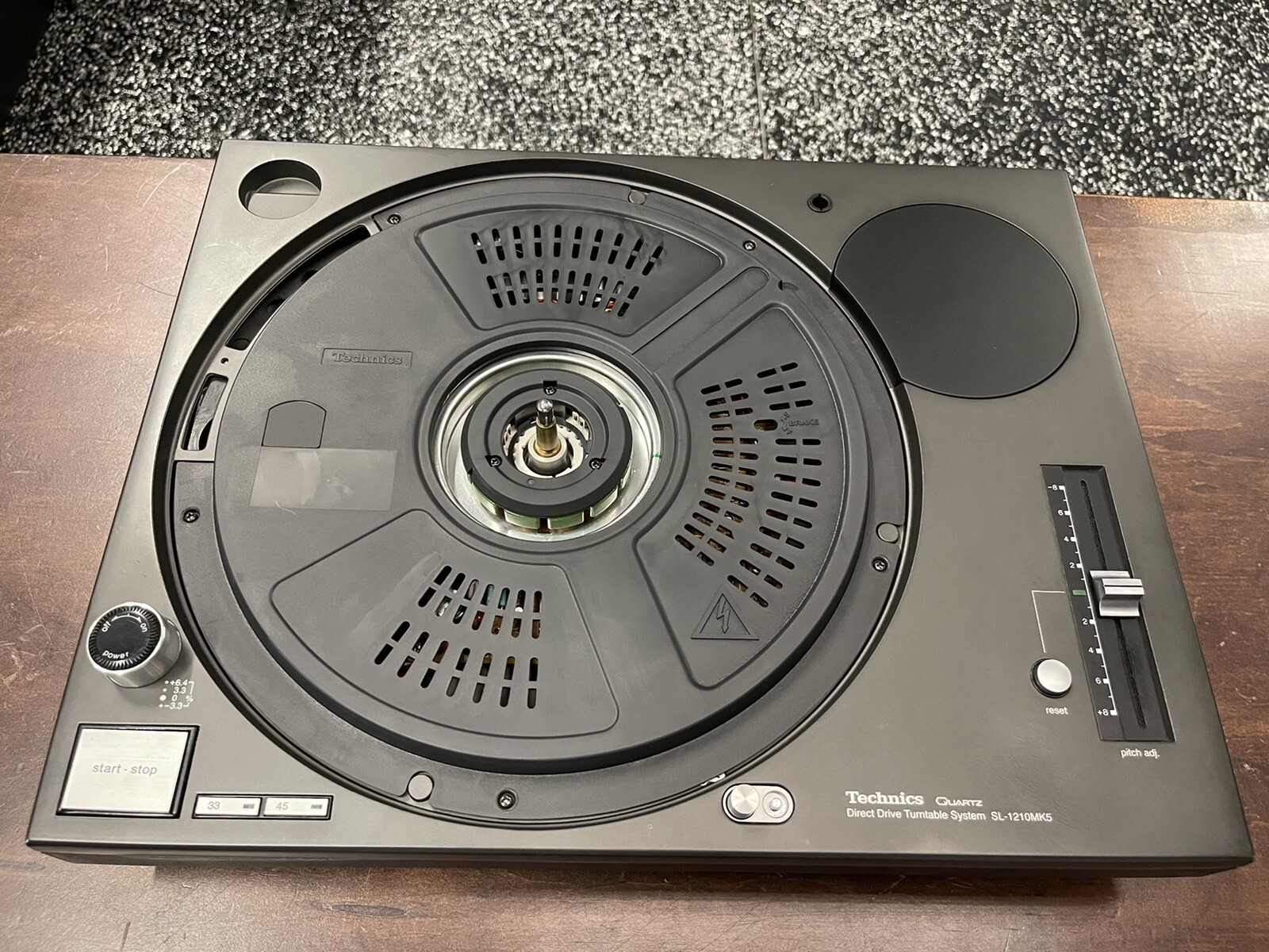 Original OEM Black Technics SL1210 mk5 Phase ready removeable tone arm ...