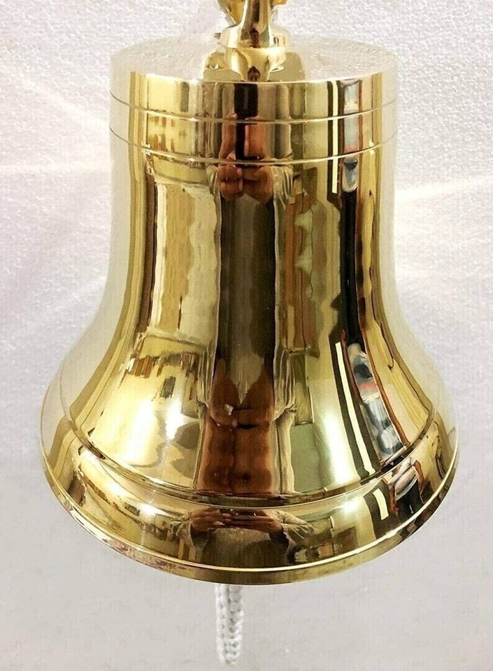 Big Brass Door Bell Wall Hanging Mount bell Nautical Brass Ship Loud ...