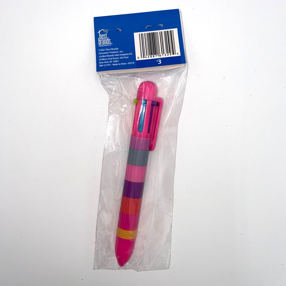 Ballpoint Pen Fine Point 6 In 1 Lot Of 6 Pens Assorted Colors | eBay