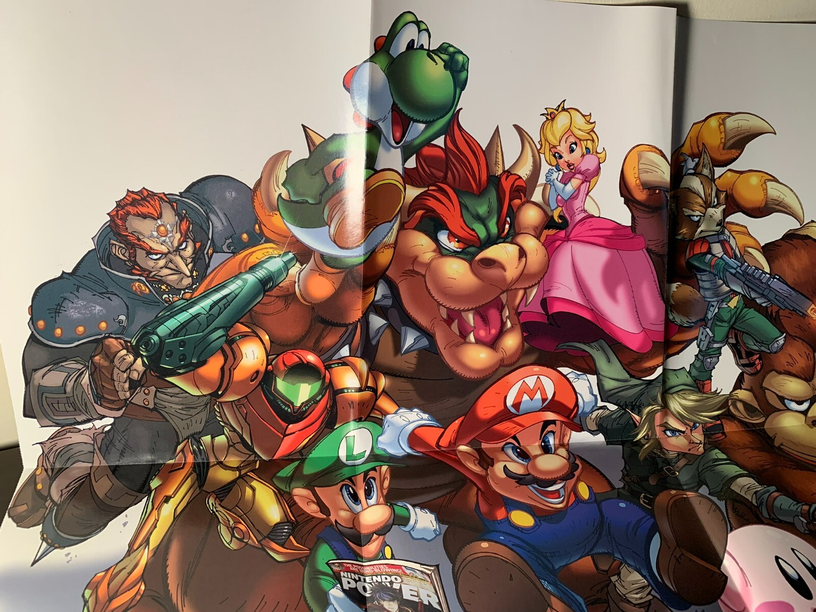 Super Smash Bros Poster Official Nintendo Power Wii Donkey Kong Kirby ...
