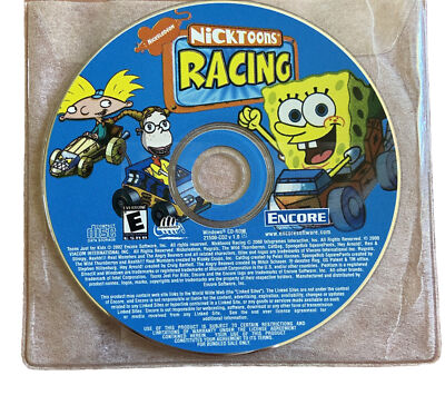 NICKTOONS RACING Classic Kid's PC Game Nickelodeon Spongebob Disc Only ...