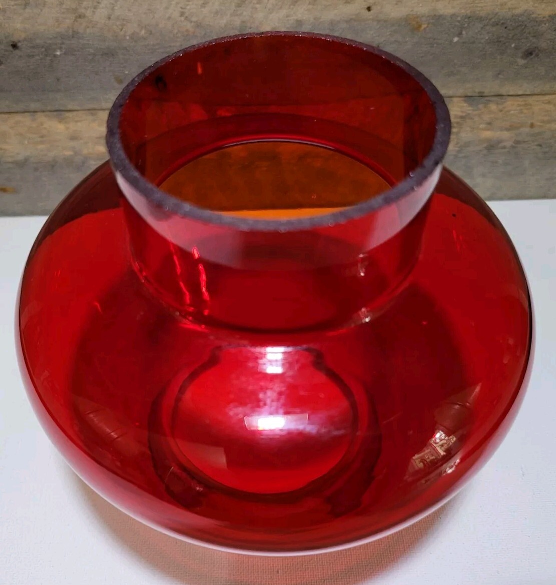 Red Glass Shade 3” Fitter Ruby Shade Candle lamp Globe | eBay