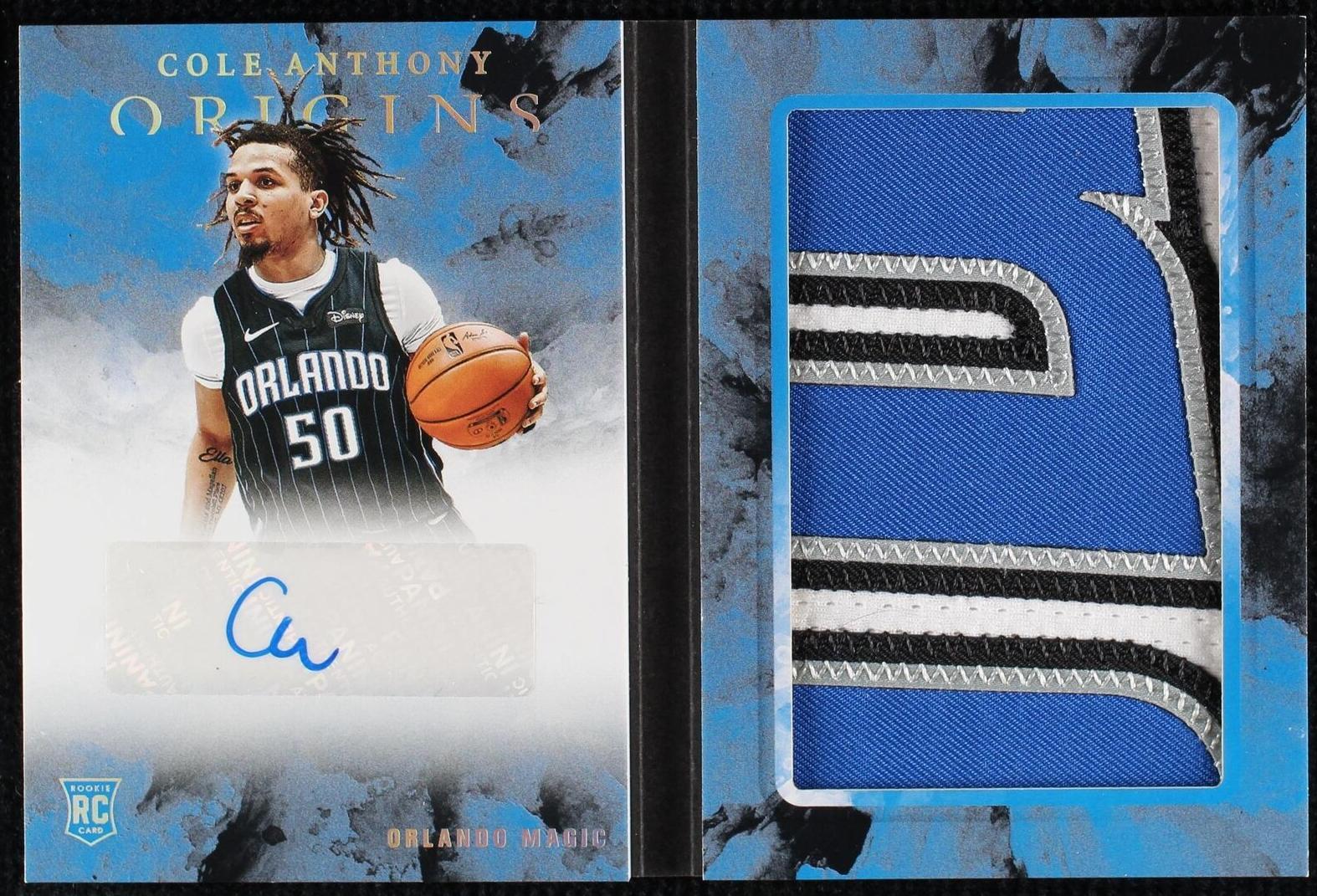 2020-21 Panini Origins - Rookie Auto Booklet Patch Cole Anthony #RAB ...