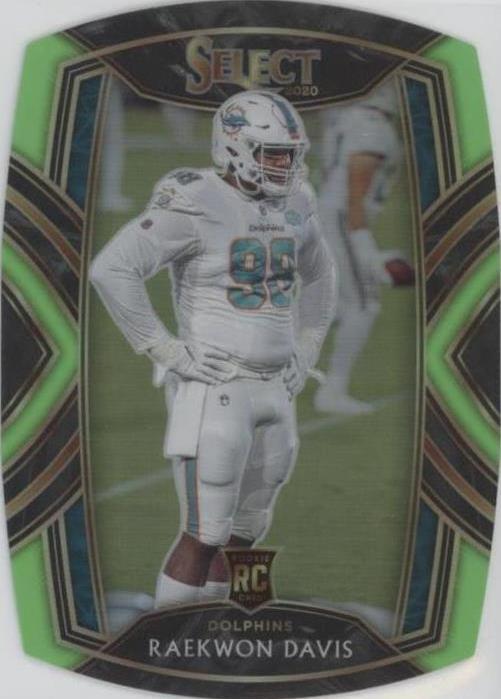 2020 Panini Select - Club Level Raekwon Davis #296 Neon Green Prizm Die ...