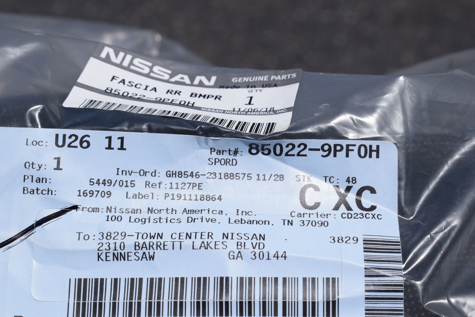 2017-2018 NISSAN PATHFINDER REAR BUMPER FACTORY OEM (LOCAL PICK UP) | eBay