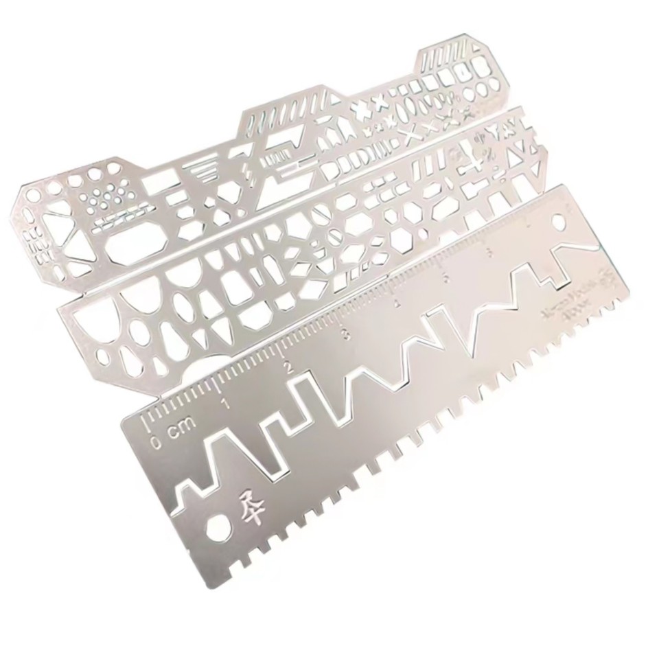 1/100 1/144 Model Drill Scribe Line Template Ruler Details Craft Tool ...