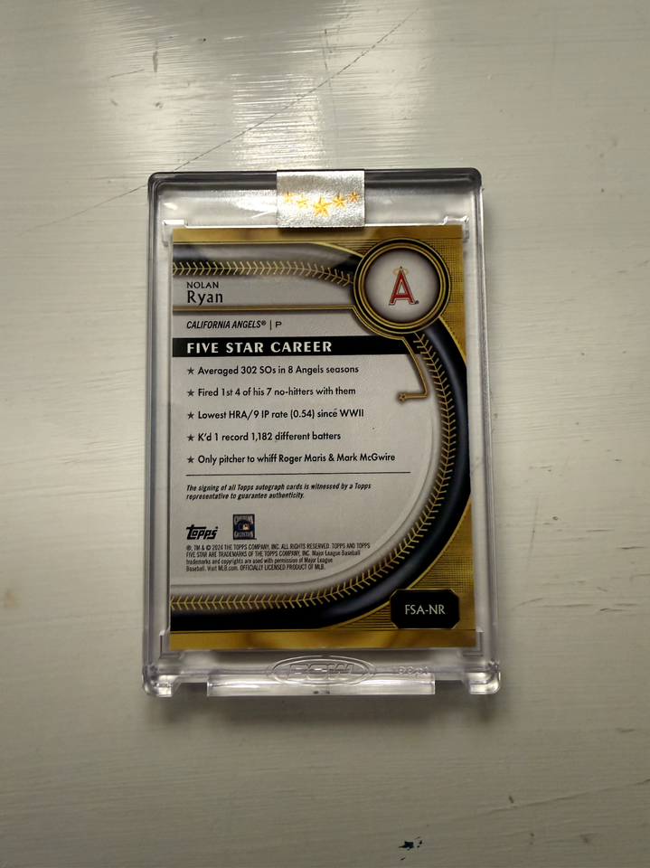 2025 Topps Five Star Nolan Ryan Auto 1/1 | eBay